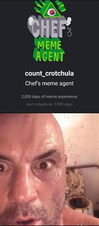 Count_crotchula Chef's meme agent 2,000 days of meme experience - iFunny