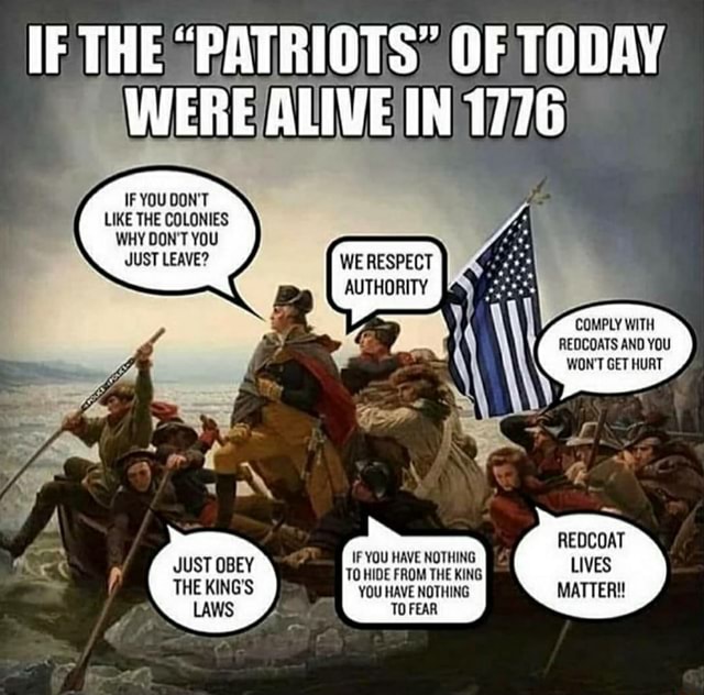 IF THE OF TODAY IF YOU DON'T LIKE THE COLONIES WHY DON'T YOU JUST LEAVE ...