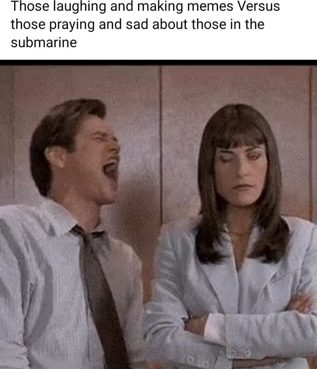 Those laughing and making memes Versus those praying and sad about ...
