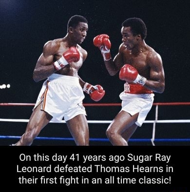 On this day 41 years ago Sugar Ray Leonard defeated Thomas Hearns in ...