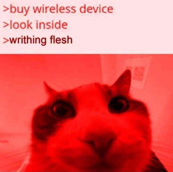 >buy wireless device >look inside >writhing flesh - iFunny