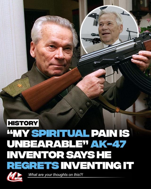 The man who invented the iconic AK-47 automatic rifle wrote of his ...
