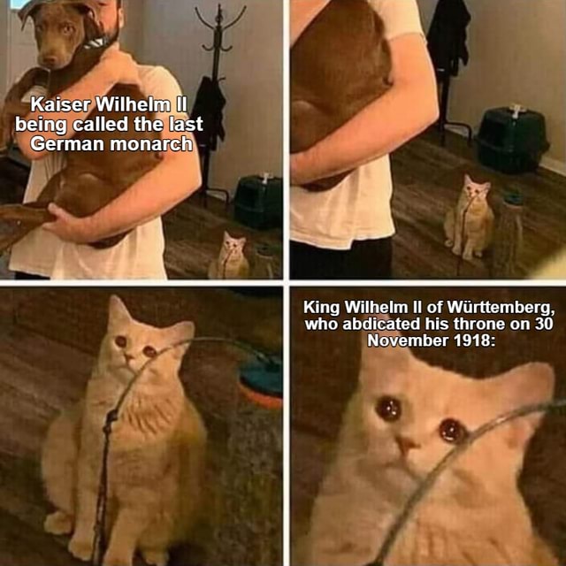 Kaiser Wilhelm II being called the last German monarch King Wilhelm Il ...