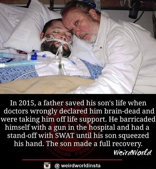 In 2015, a father saved his son's life when doctors wrongly declared ...