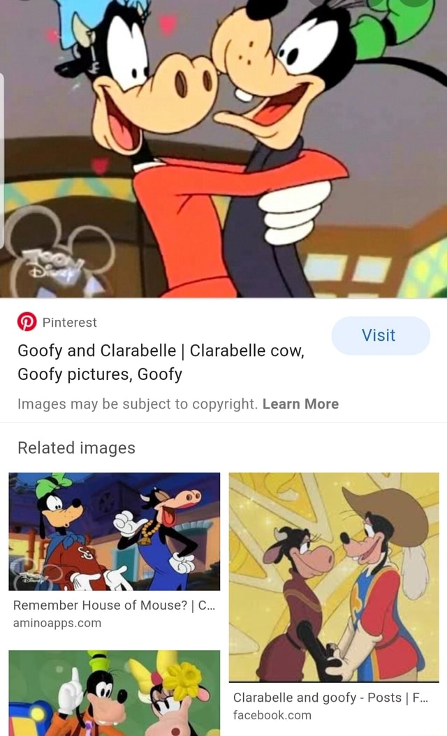 Goofy and Clarabelle I Clarabelle cow, Goofy pictures, Goofy Images may ... Goofy and Clarabelle I Clarabelle cow, Goofy pictures, Goofy Images may ...