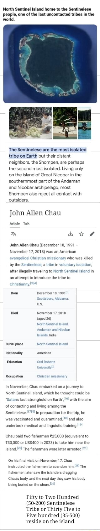 North Sentinel Island home to the Sentinelese people, one of the last ...