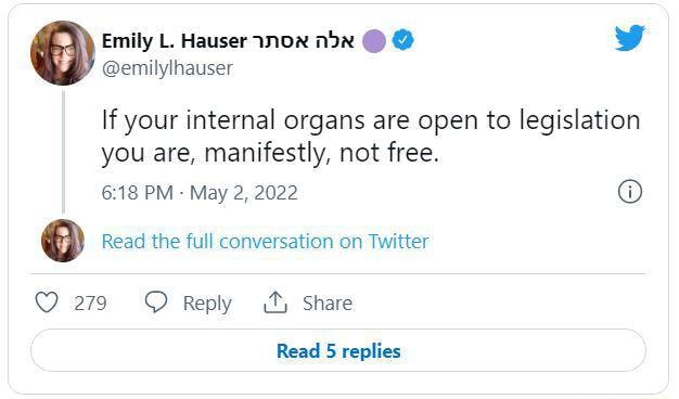 Emily L. Hauser InoX ndN @ @emilylhauser If your internal organs are ...