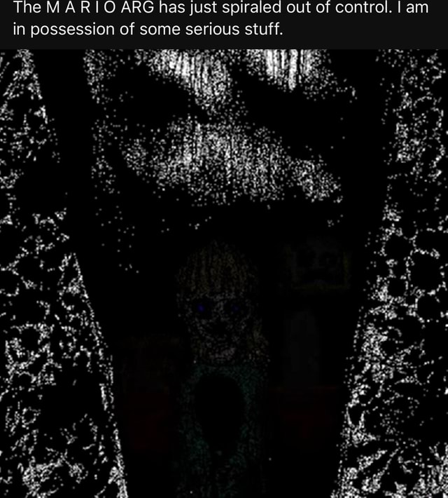 The MARIO ARG has Just spiraled out of control. I am in possession of ...