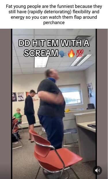 Fat young people are the funniest because they still have (rapidly ...