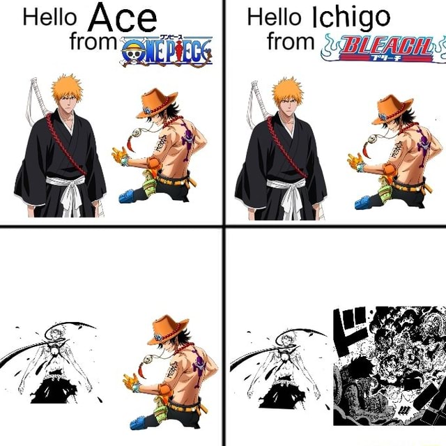 Hello Ace Hello Ichigo from - iFunny