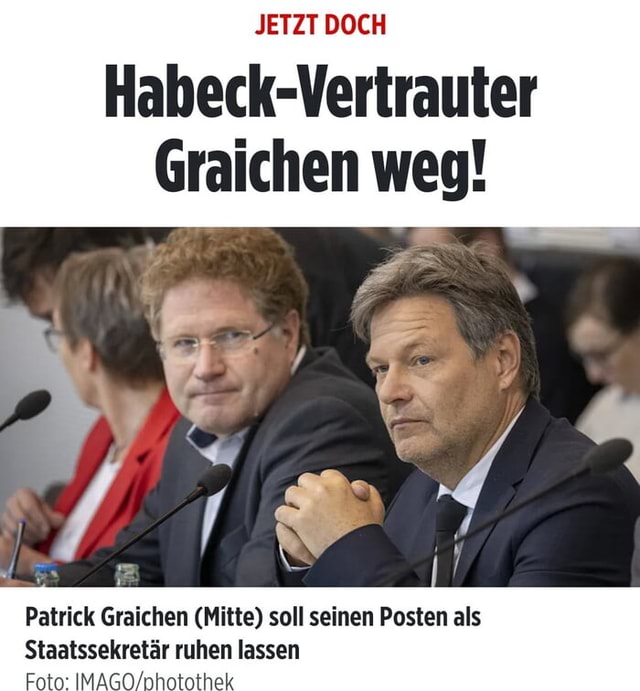 Graichen weg! Patrick Graichen (Mitte) soll seinen Posten als lassen - Keke