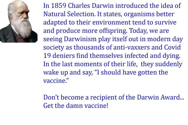 In 1859 Charles Darwin introduced the idea of Natural Selection. It ...