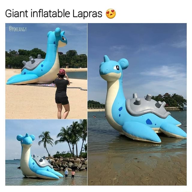 Giant inflatable Lapras - iFunny