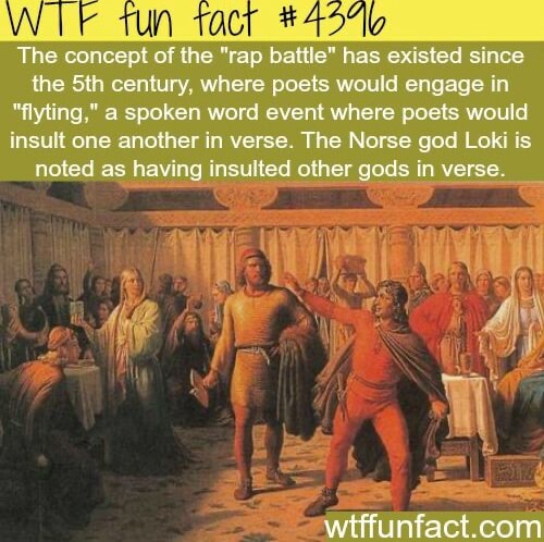 The concept of the "rap battle" has existed since the Sth century ...