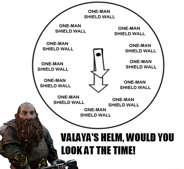 These shields go up Azumgi! - ONE-MAN SHIELD WALL ONE-MAN SHIELD WALL ...