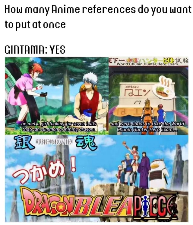 How many Anime references do you want to put at once World Chunin ...