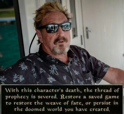 Wich this character's death, the thread of I prophecy is severed ...