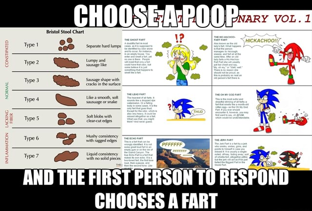 NORMAL Type pet CONSTIPATED Bristol Stool Chart THE GHOST FART Separate ...