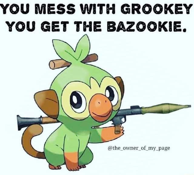 YOU MESS WITH GROOKEY YOU GET THE BAZOOKIE. - iFunny