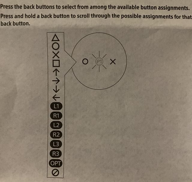 #PS4 #dualshock_4 #BackButtons - Press the back buttons to select from ...