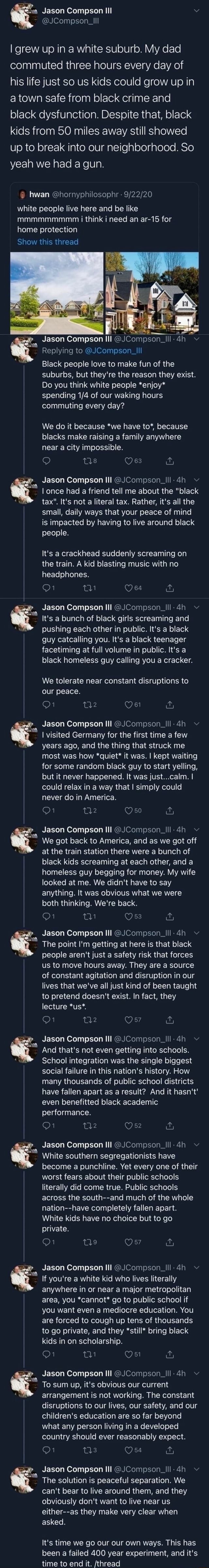 Jason Compson Ill I grew up in a white suburb. My dad commuted three ...