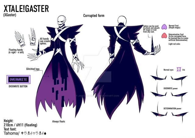 XTALE!GASTER (XGaster) Corrupted form ake Norma Sot pues O) entity INS ...