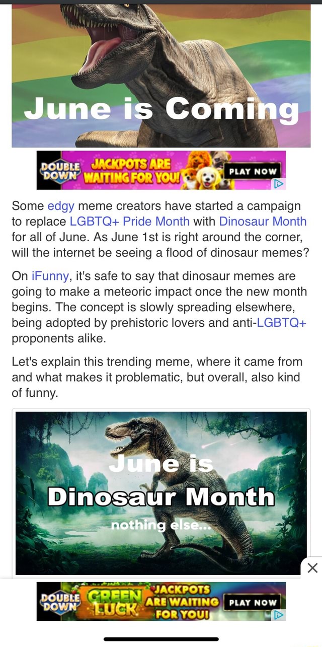 June is Coming Some edgy meme creators have started a campaign to ...
