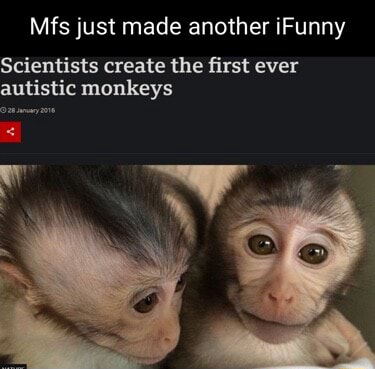 Mfs just made another iFunny Scientists create the first ever autistic ...