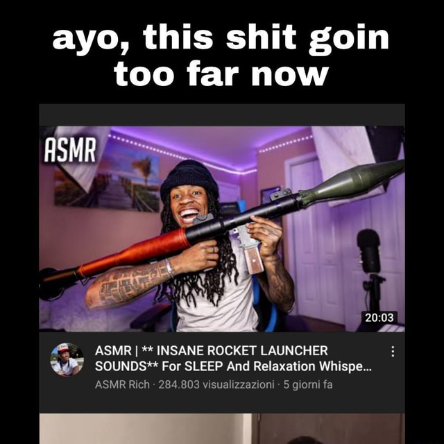 AVO, this shit goin too far now ASMR ASMRI** INSANE ROCKET LAUNCHER ww ...