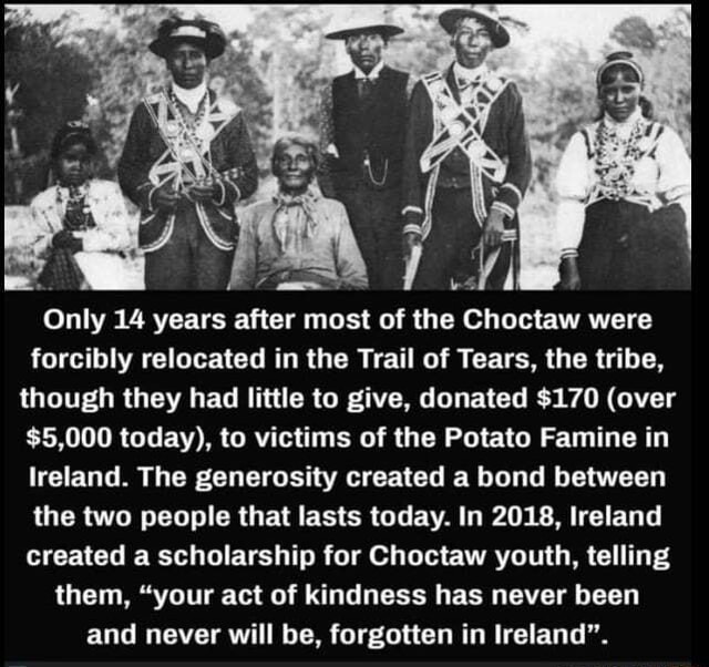 Only 14 years after most of the Choctaw were forcibly relocated in the ...