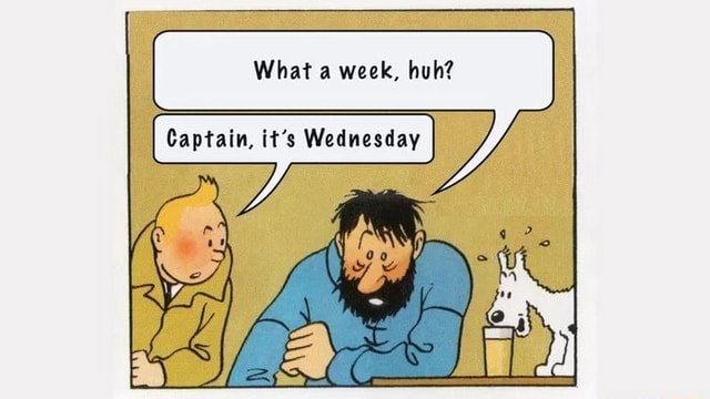 What a week, huh? Captain, it's Wednesday - iFunny