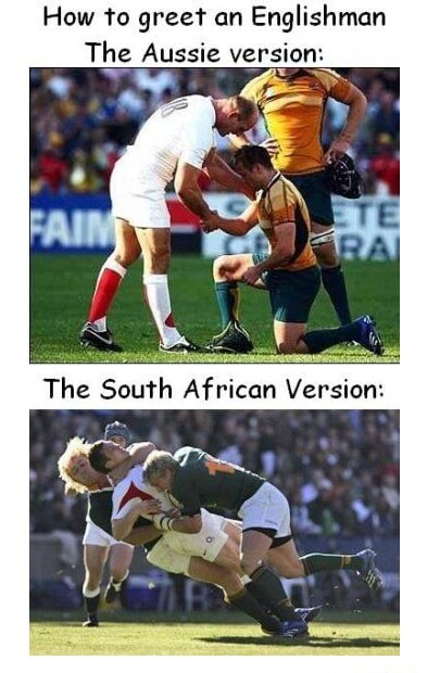 How to greet an Englishman The Aussie version: - iFunny