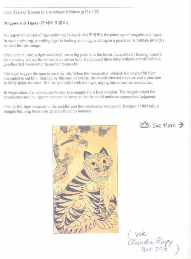 From Tales of Korean folk paintings: Minhwa (p131-135) Magpies and ...