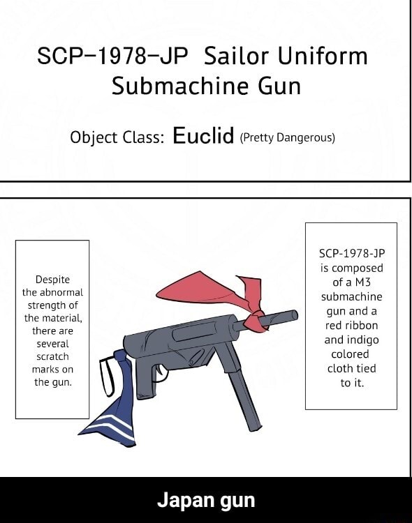 SCP-1978-JP Sailor Uniform Submachine Gun Object Class: Euclid ...