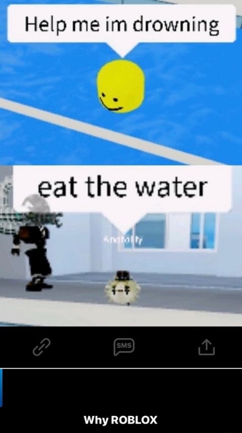 Hem me im drowning eat the water Why ROBLOX - Why ROBLOX - iFunny