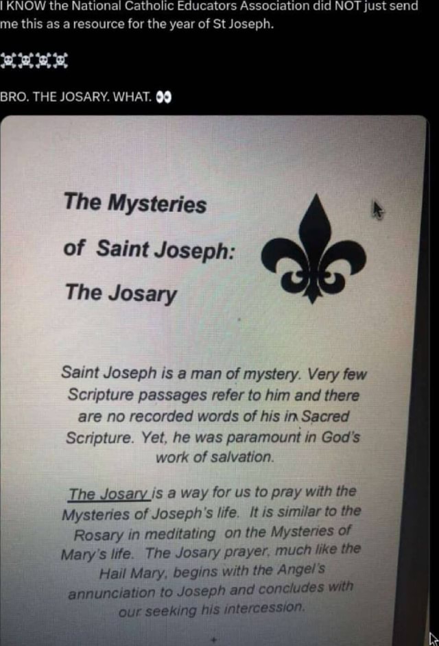 I KNOW the National Catholic Educators Association did NOT just send me ...