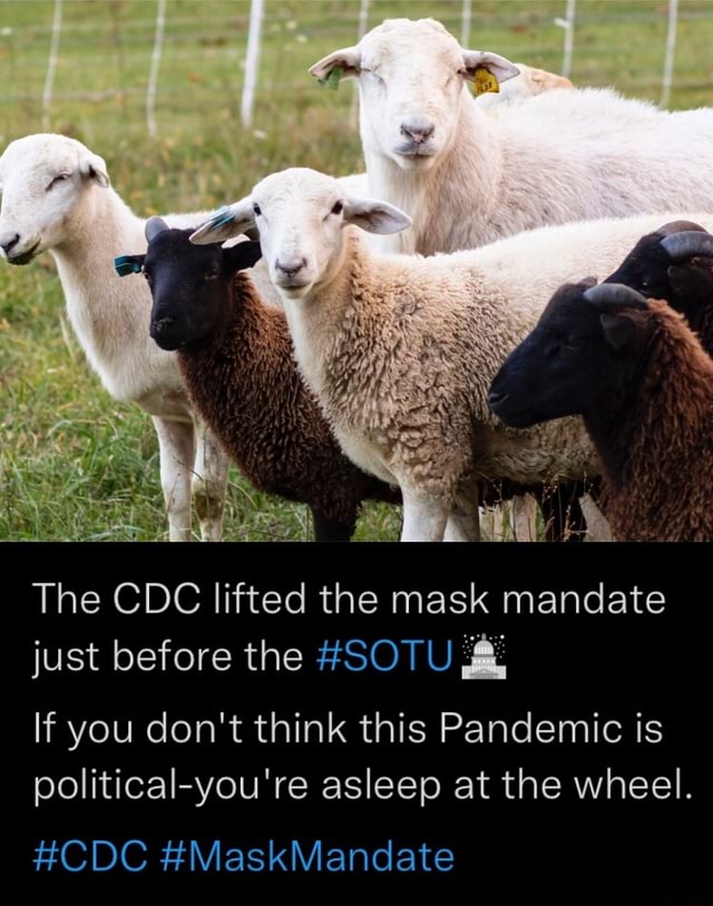 Da The CDC lifted the mask mandate just before the #SOTU If you don't ...