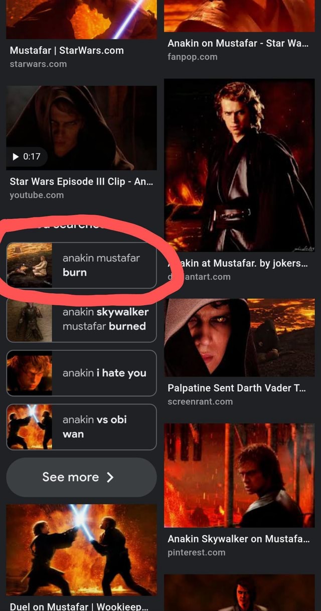 Mustafar I Star Wars Episode III Clip An... Clip - An... anakin ...