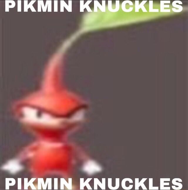 PIKMIN PIKMIN. KNUCKLES - iFunny