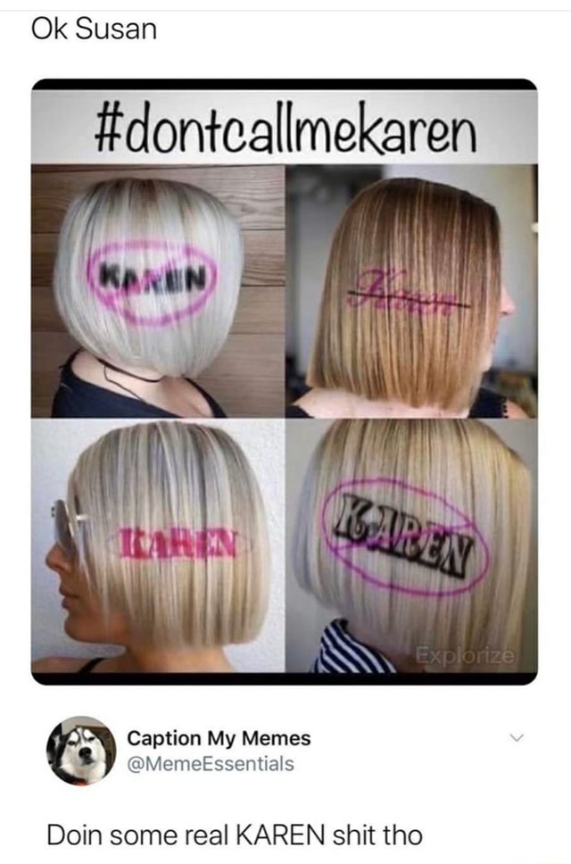 Ok Susan Doin some real KAREN shit tho - iFunny
