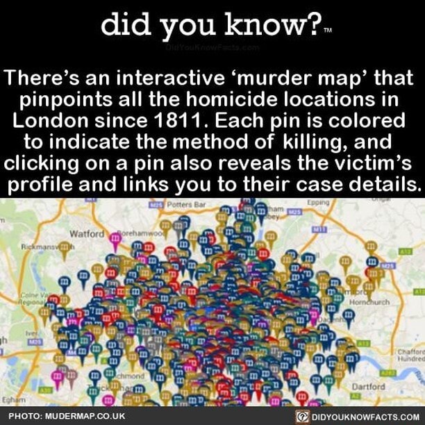 Did you know?. There's an interactive 'murder map' that pinpoints all ...