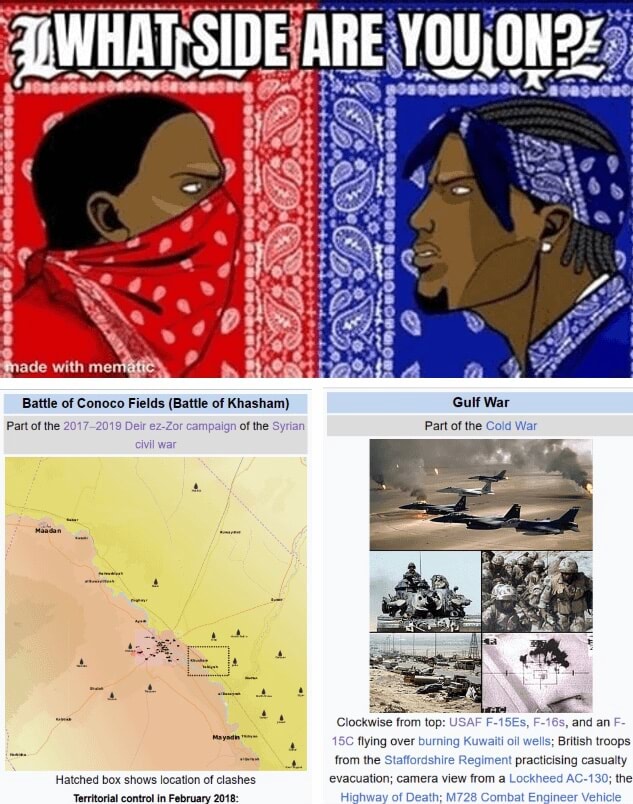 Battle of Conoco Fields (Battle of Khasham) Gulf War made Part of the ...