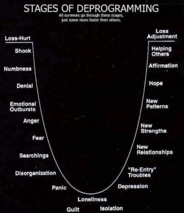 STAGES OF DEPROGRAM MING just some more faster then others. Loss Loss ...