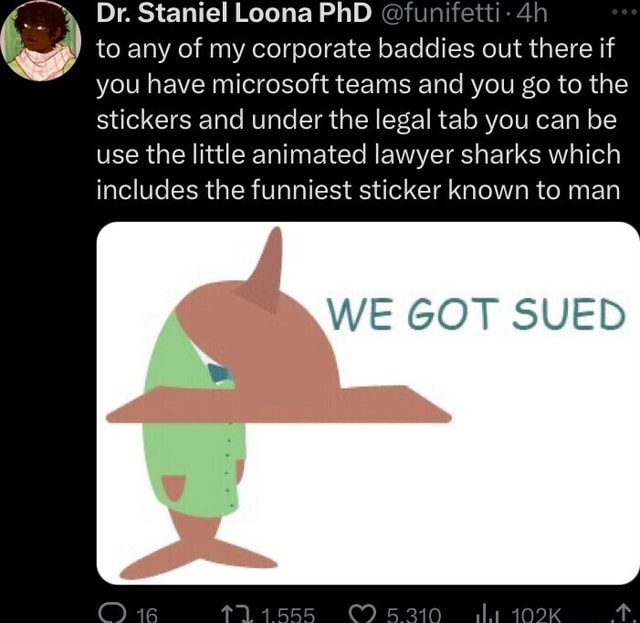 Dr. Staniel Loona PhD ifetti- to any of my corporate baddies out there ...