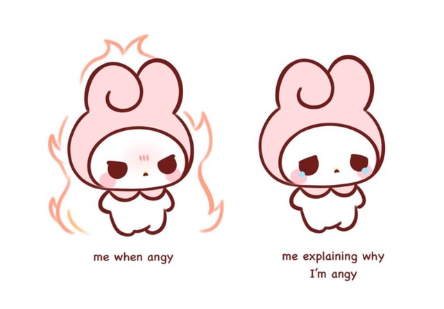 Me when angy me explaining why I'm angy - iFunny