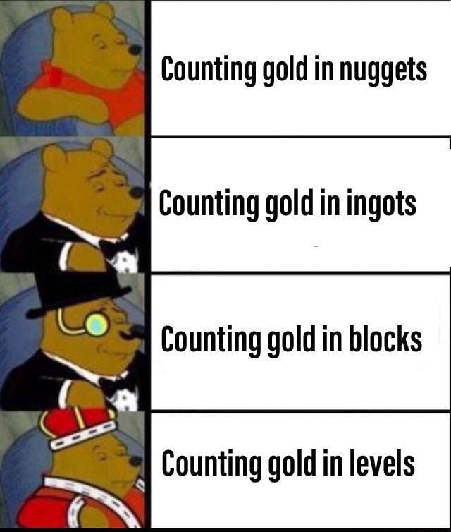 Counting gold in nuggets Counting gold in ingots Counting gold in ...