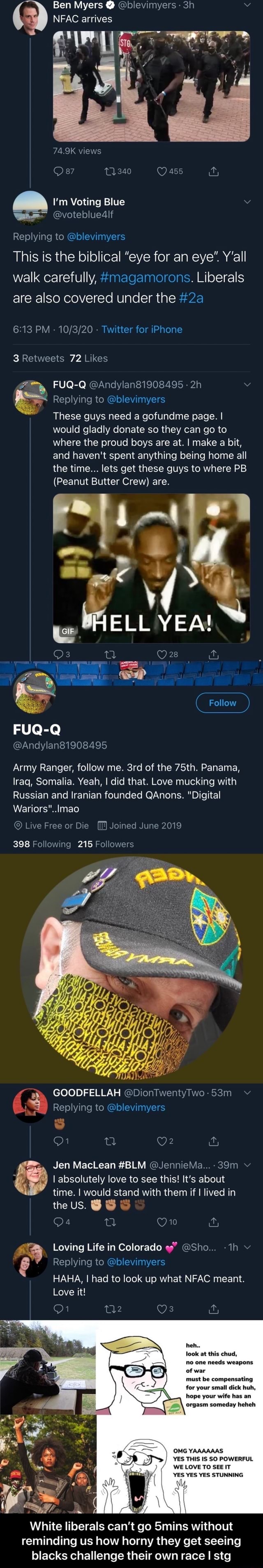 Ben Myers @ @blevimyers NFAC arrives 74.9K views 87 12340 455 I'm ...