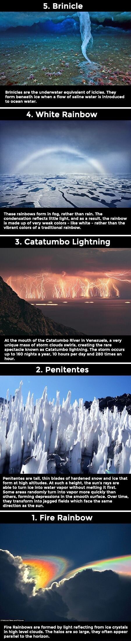 5. Brinicle Brinicles are the underwater equivalent of icicles. They ...