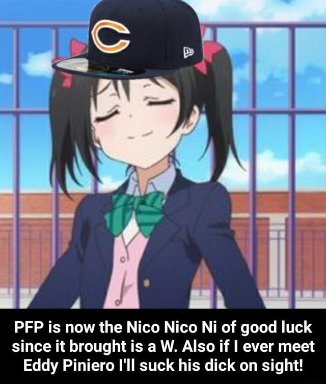 PFP is now the Nico Nico Ni of good luck since it brought is a W. Also ...