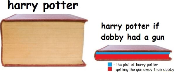 Harry potter harry potter if dobby had a gun the plot of harry potter ...